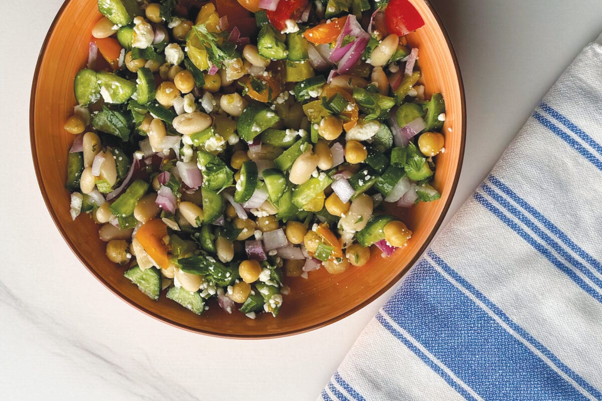 Blue Zone Bean Salad - SUNSET Grown. All rights reserved.
