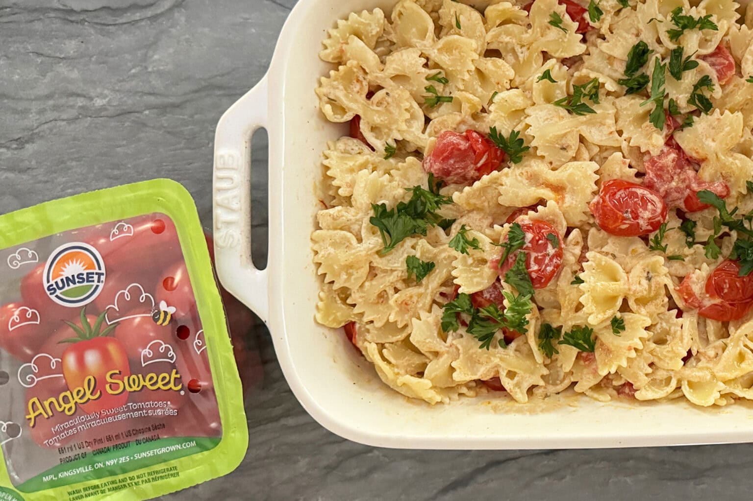 Angel Sweet®Dump & Bake Pasta - SUNSET Grown. All rights reserved.