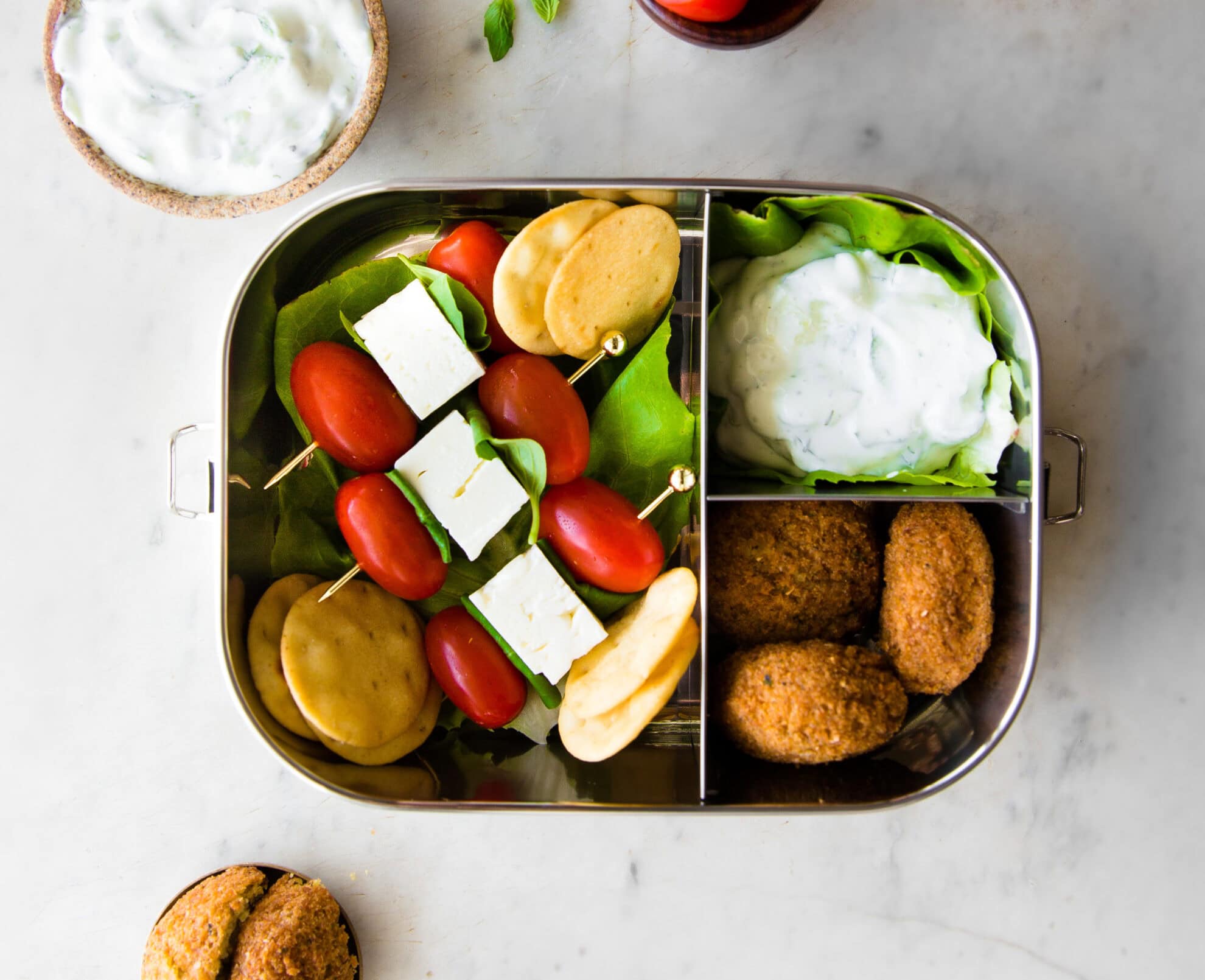 Mediterranean Mezze To-Go - SUNSET Grown. All rights reserved.
